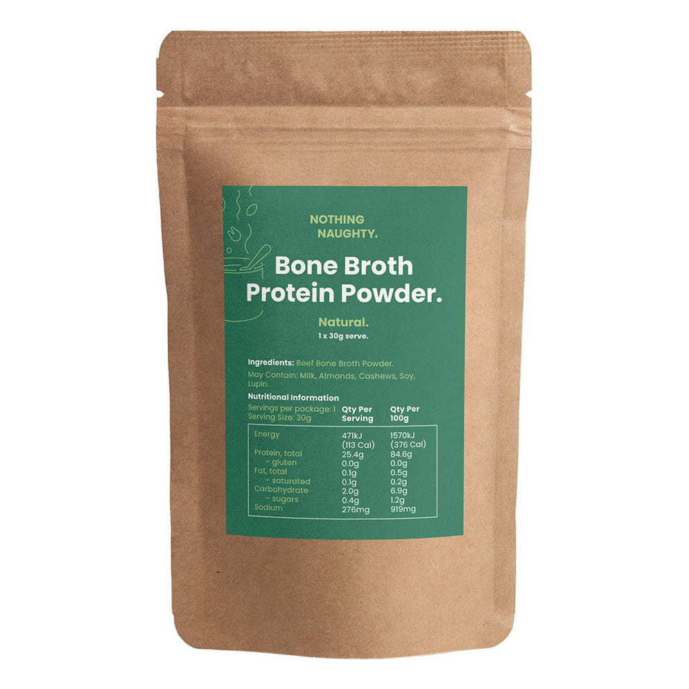 Bone Broth Protein Sample Sachet - 1 x 30g Serving — Nothing Naughty