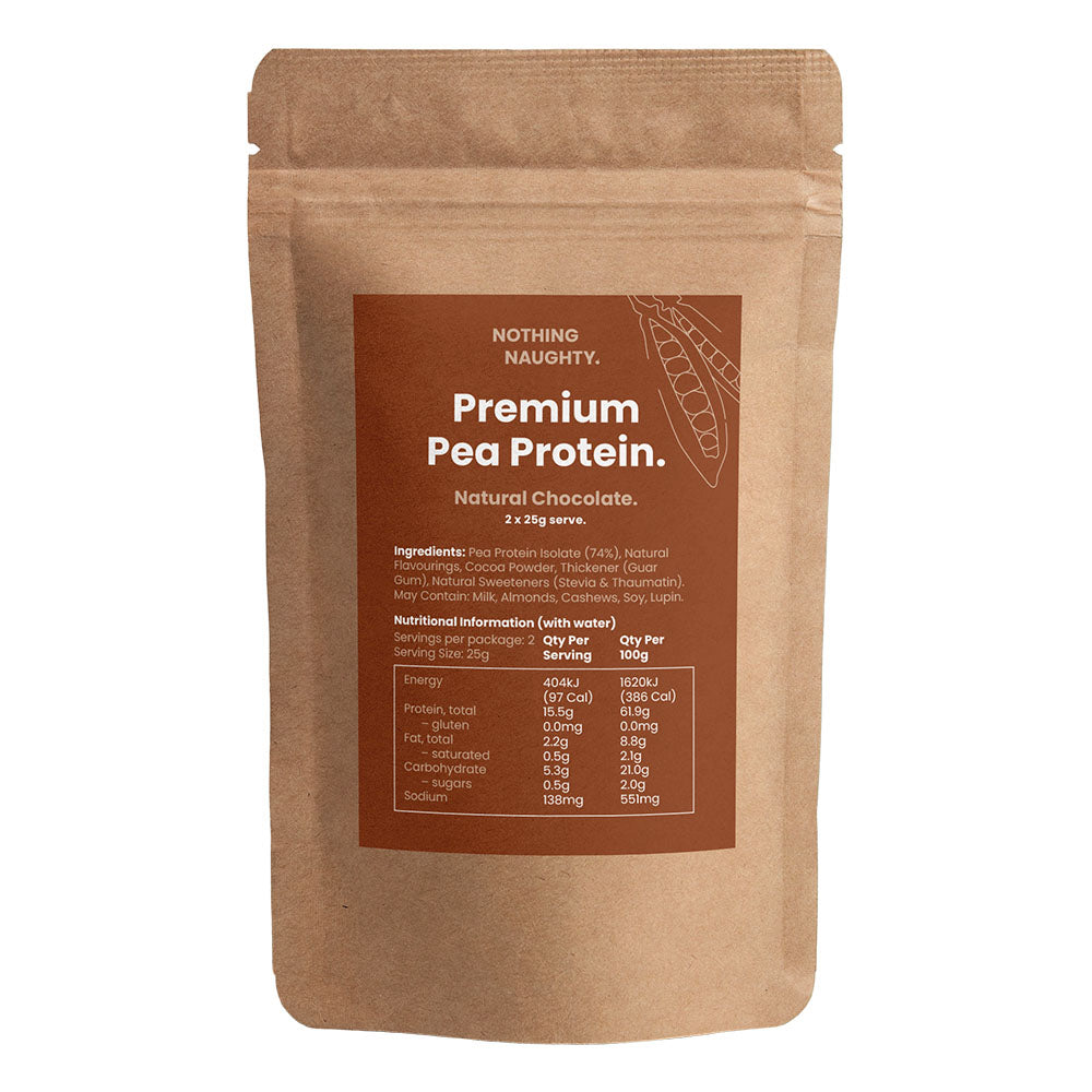 Pea Protein Sample Sachet - 2 x 25g Servings — Nothing Naughty