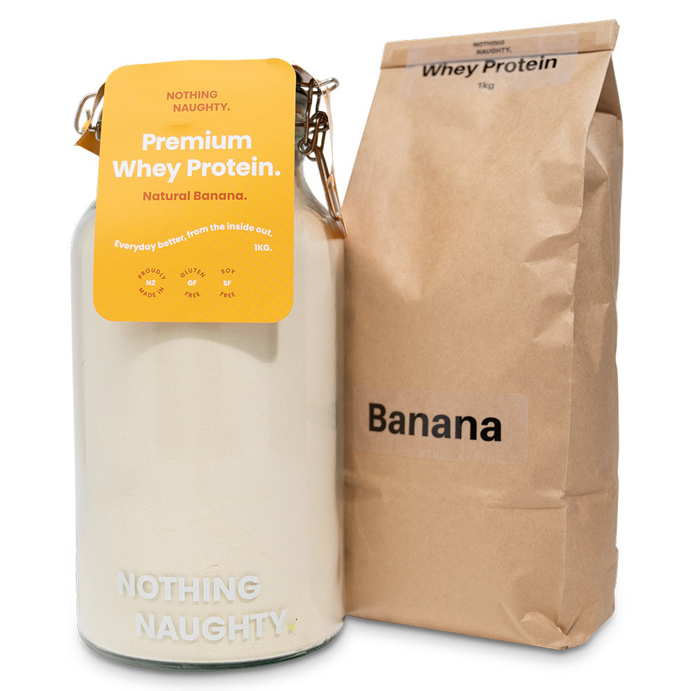 NZ Whey Protein - 1kg Refill Bag | Whey Protein Powder | Nothing Naughty